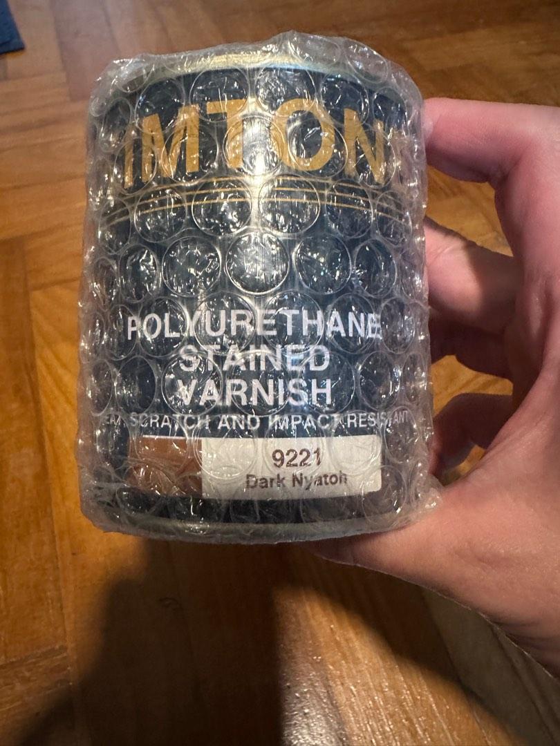KIMTONE Polyurethane Stained Wood Varnish 300ml, Furniture & Home ...