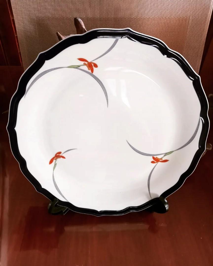 KORANSHA Orchid Lace plate, Furniture & Home Living, Kitchenware ...