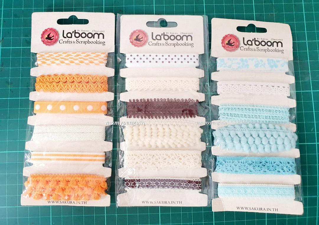 La'Boom Assorted Craft Ribbon Set, Hobbies & Toys, Stationery & Craft ...