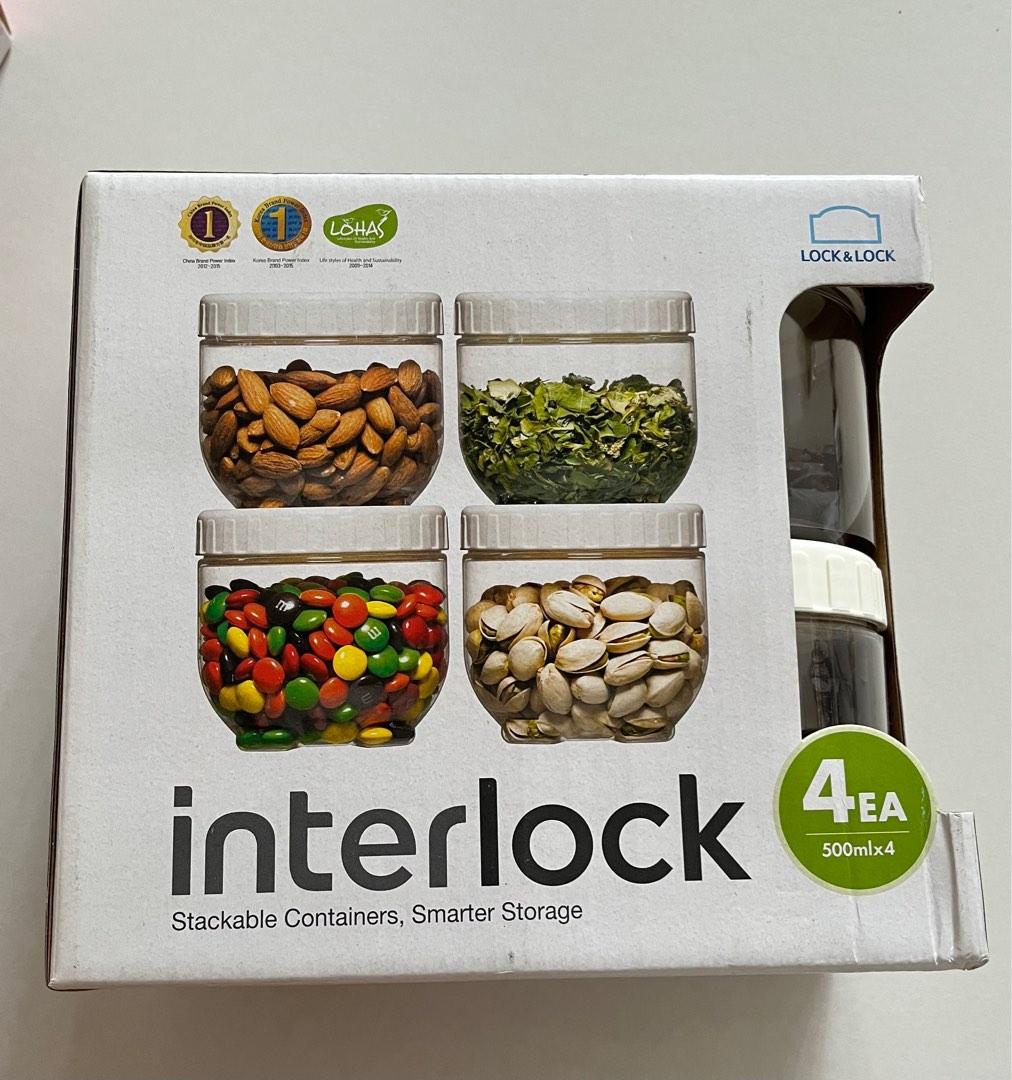 Lock n Lock Interlock stackable containers, Furniture & Home Living ...