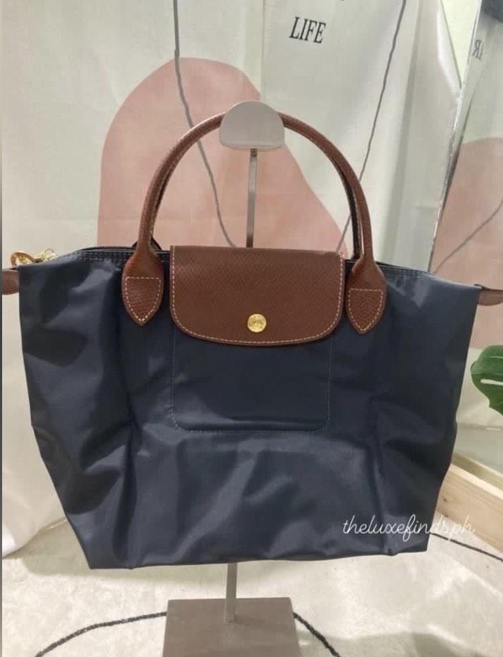 Longchamp Le Pliage Short Handle Small Tote in Gray, Luxury, Bags ...