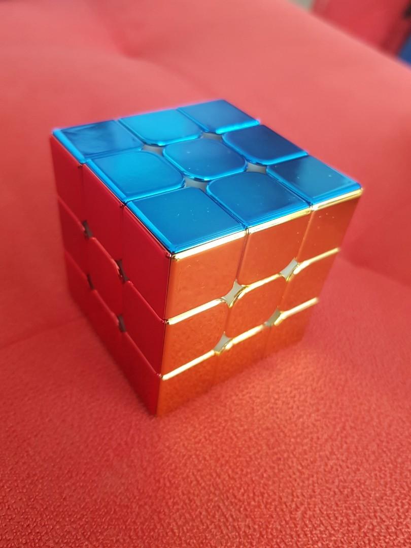 Magnetic Shiny Rubix Cube, Hobbies & Toys, Toys & Games on Carousell