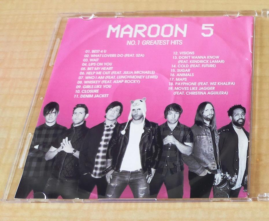 Maroon 5 No.1 Greatest Hits Audio CD 19 Best Collections Original ...