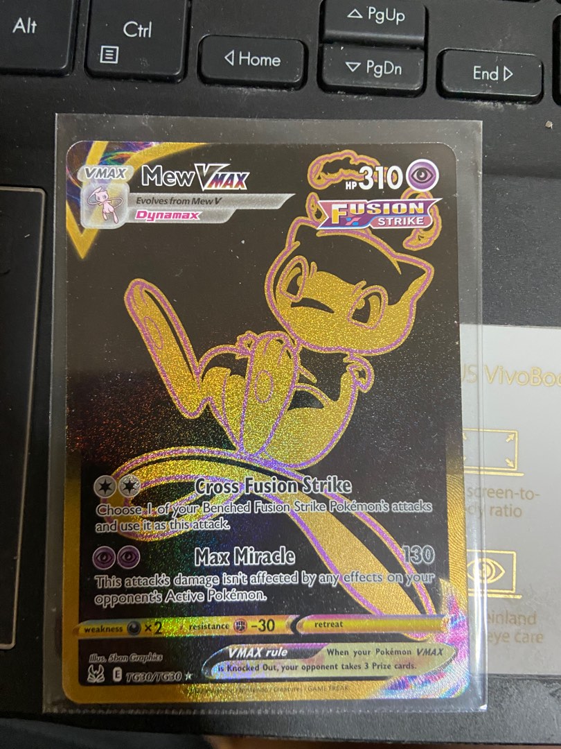 Mew vmax gold, Hobbies & Toys, Toys & Games on Carousell