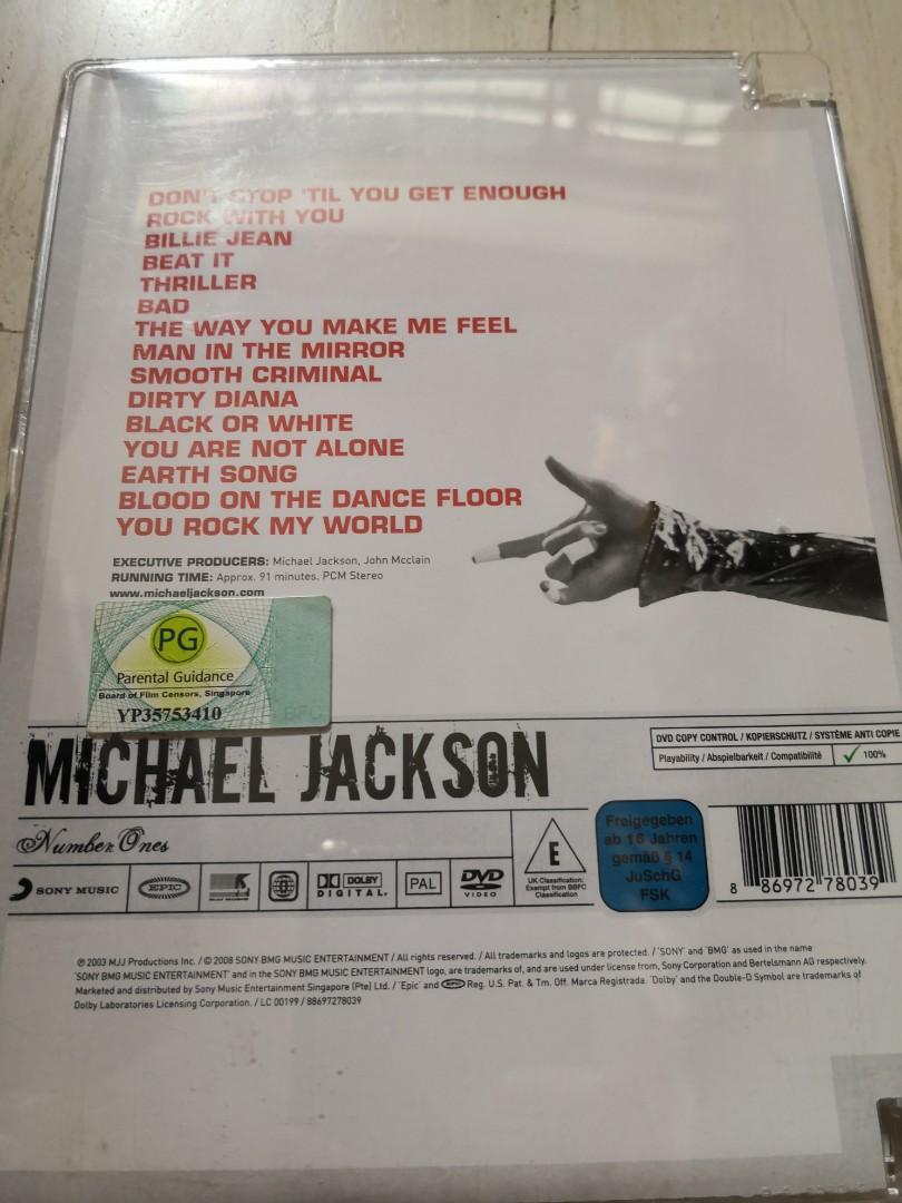 Michael Jackson Number One DVD, Hobbies & Toys, Music & Media, CDs ...