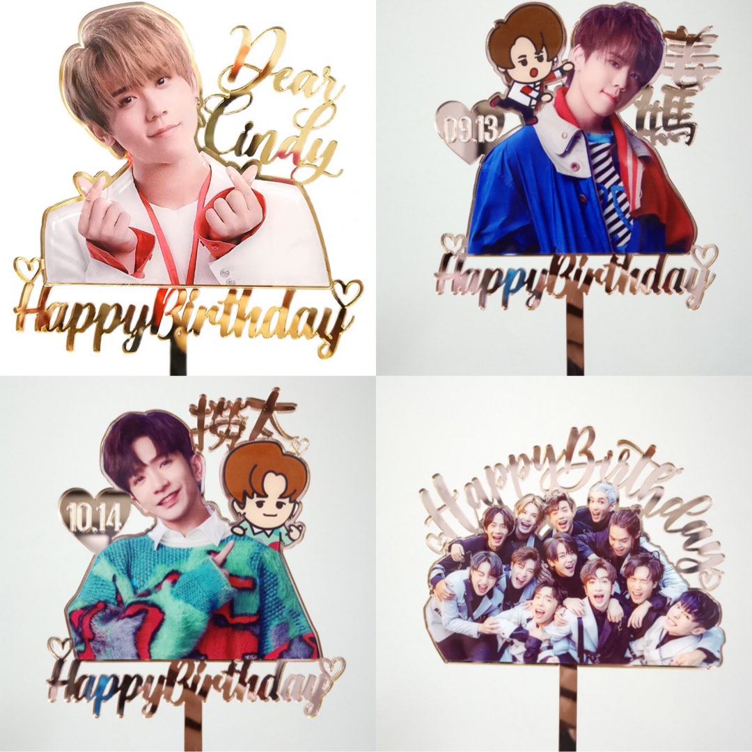 訂製Mirror 成員生日立牌/diy名字生日日期/應援物/Birthday Gidt/姜濤/姜B/Anson Lo/AL/Edan/呂爵安/Anson Kong/AK/Ian/陳卓賢/Jer ...
