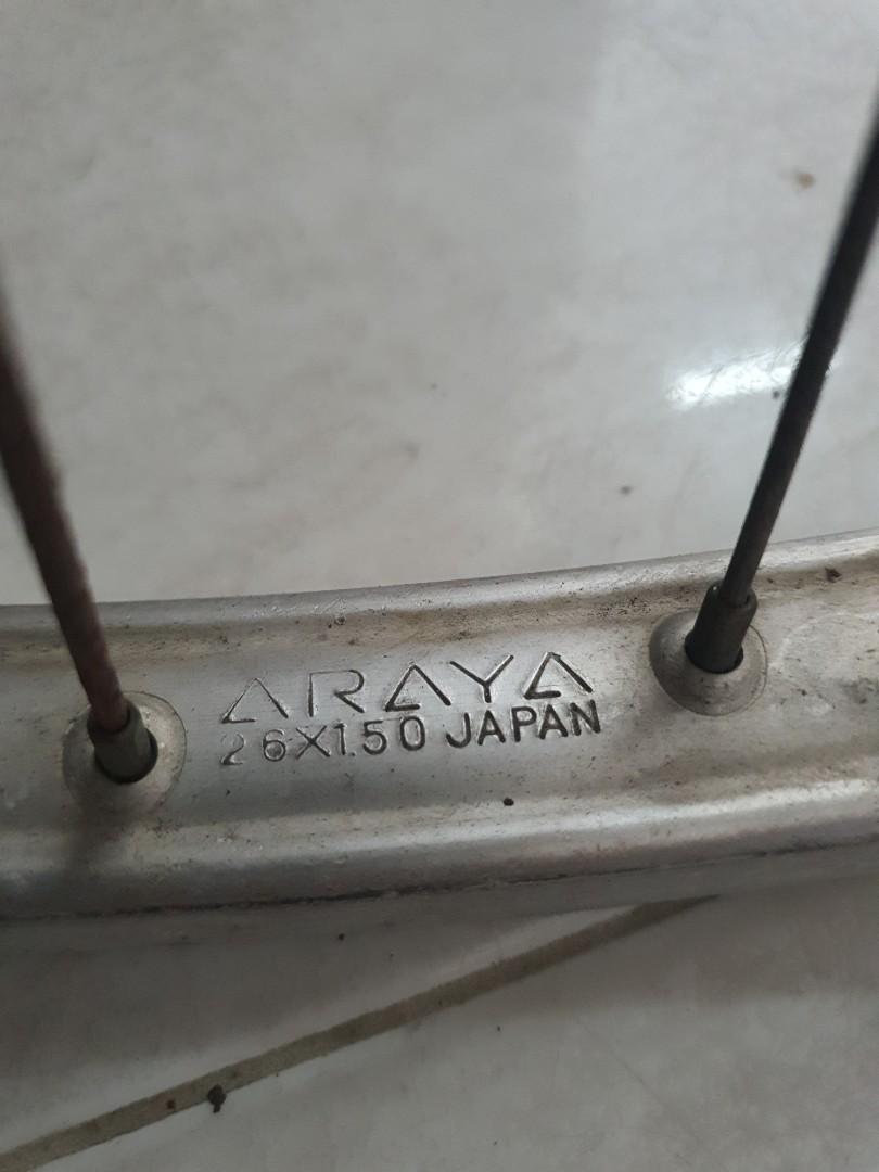 Mtb ARAYA JAPAN RIMS, Sports Equipment, Bicycles & Parts, Parts ...
