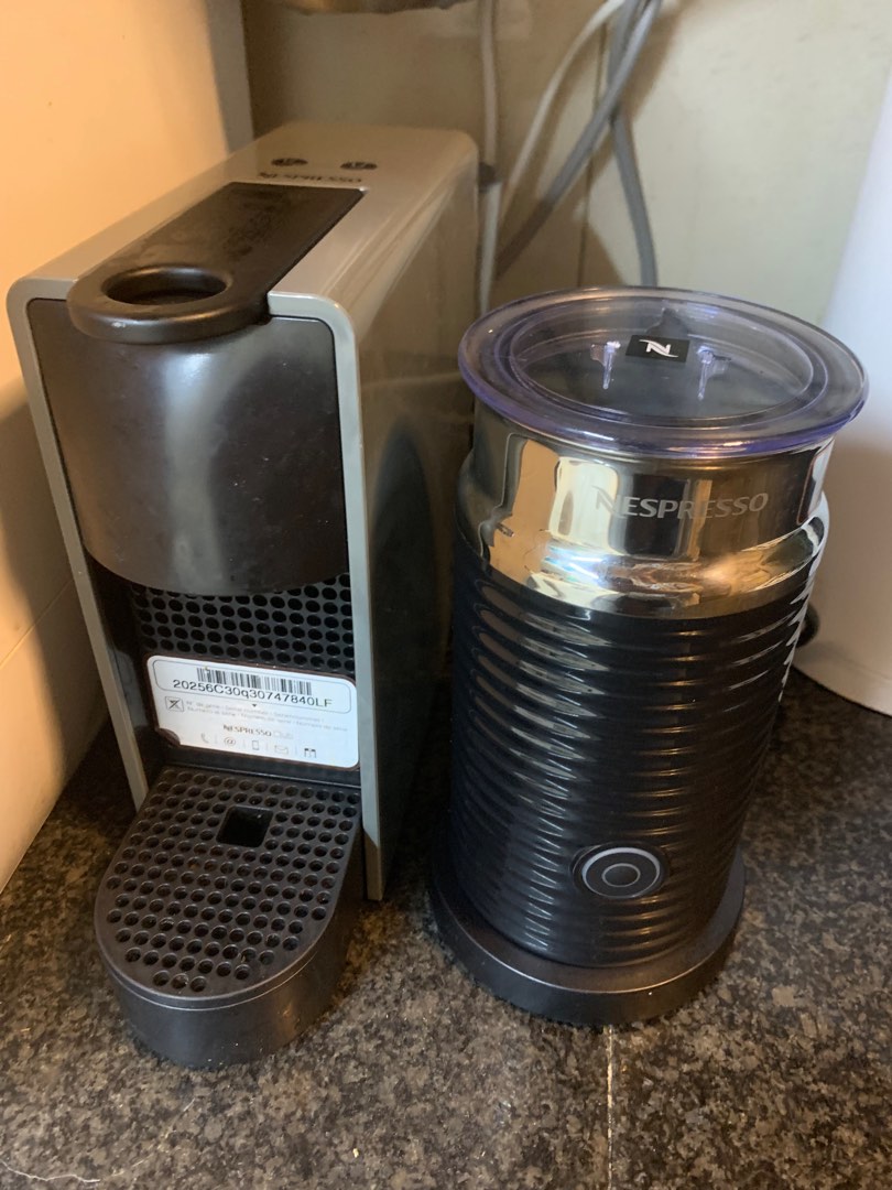 Nespresso Essenza mini - milk frother, TV & Home Appliances, Kitchen ...