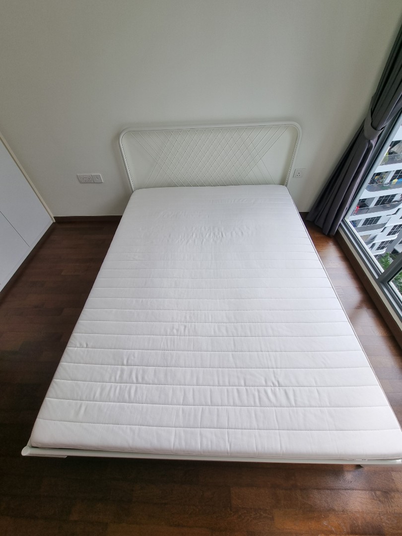 Nesttun queen size bed frame, Furniture & Home Living, Furniture, Bed Frames & Mattresses on ...