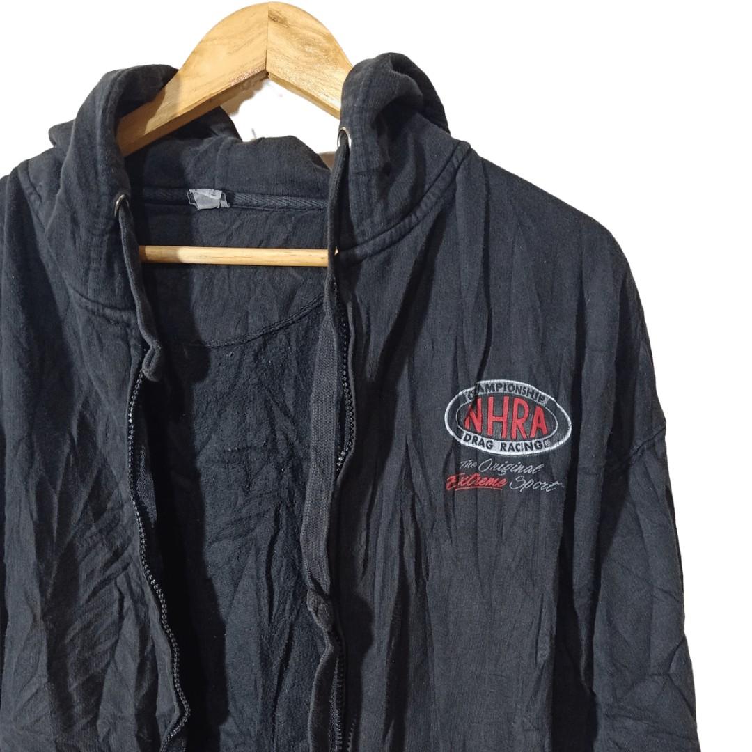 NHRA Jacket with Hoodie (Black) - 28 L 23 W, Men's Fashion, Coats ...