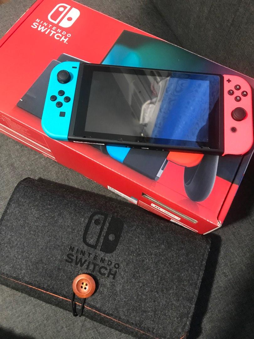Nintendo Switch Neon Blue And Neon Red V2 Improved Battery Life Video