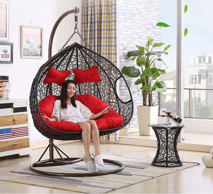 Nordic Style Hanging Basket Chair Swing Chair Double Hanging Basket ...