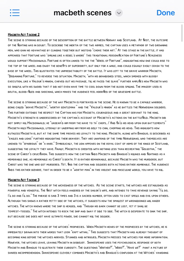 O level literature macbeth notes, Hobbies & Toys, Books & Magazines ...