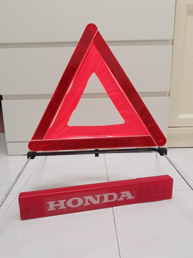Original Honda Warning Triangle / Emergency Safety Sign, Auto ...