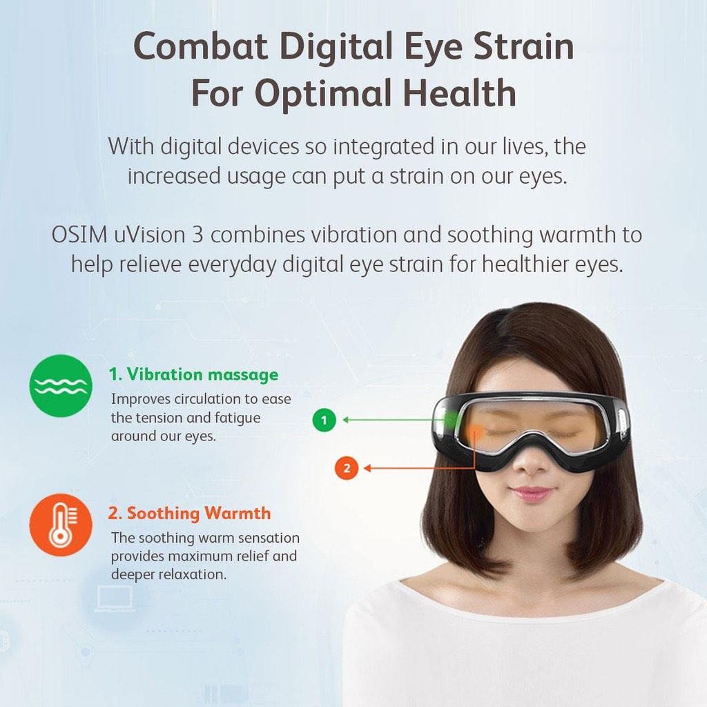 Osim uVision 3 Eye massager, Health & Nutrition, Massage Devices on ...