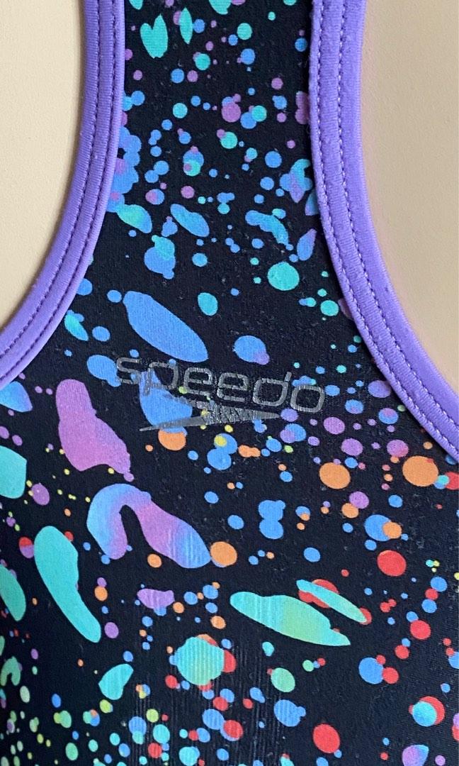 Paint Splatter Racerback One Piece Swimsuit for Teens, Women's Fashion ...