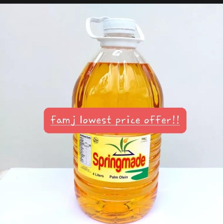 Palm oil springmaid cooking oil, Food & Drinks, Other Food & Drinks on ...