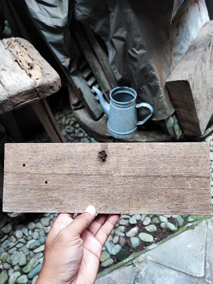 Papan Kayu Jati Antik Bekas Penanda Mess Tentara, Antik, Pajangan di ...