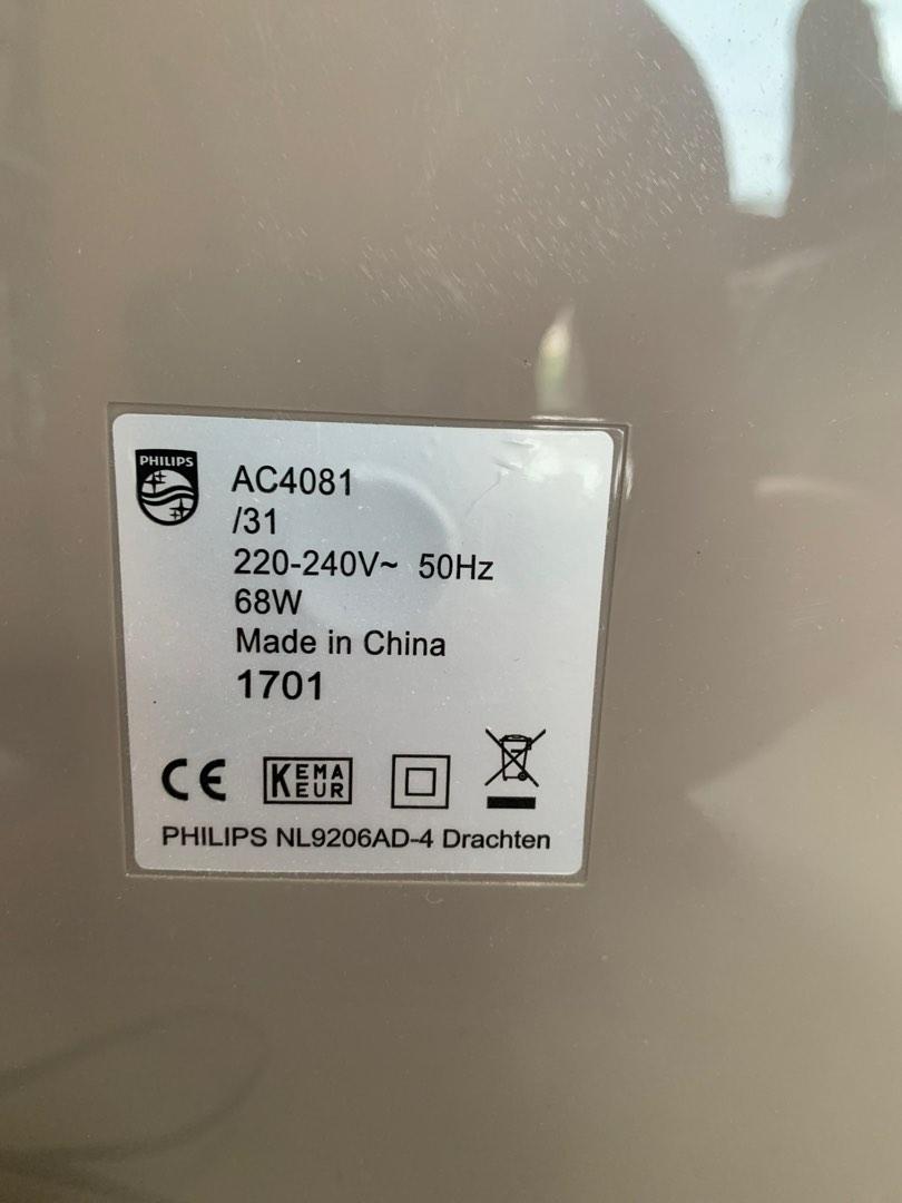 Philips Air Purifier AC4081, TV & Home Appliances, Air Purifiers ...