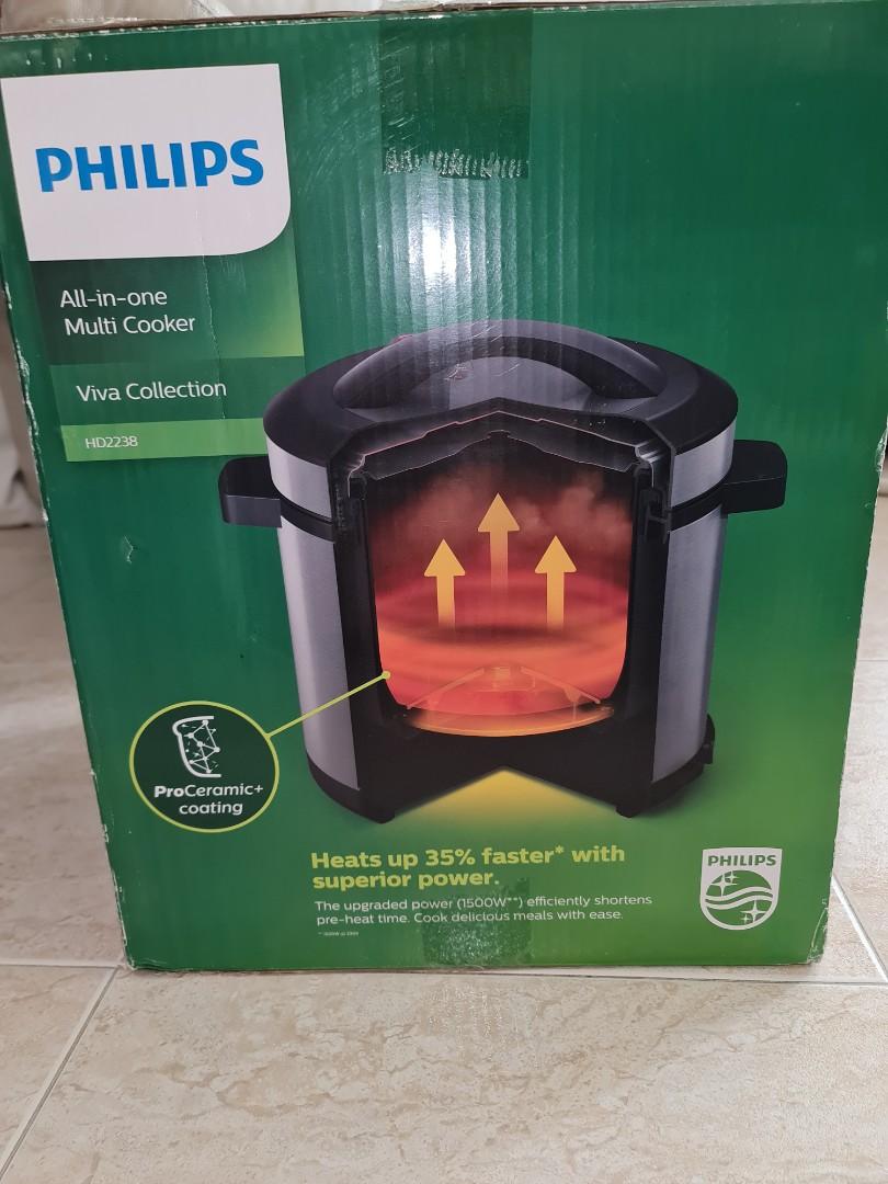 Philips HD2238 Multi-Purpose Cooker 8L, TV & Home Appliances, Kitchen ...