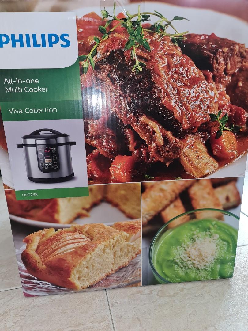 Philips HD2238 Multi-Purpose Cooker 8L, TV & Home Appliances, Kitchen ...