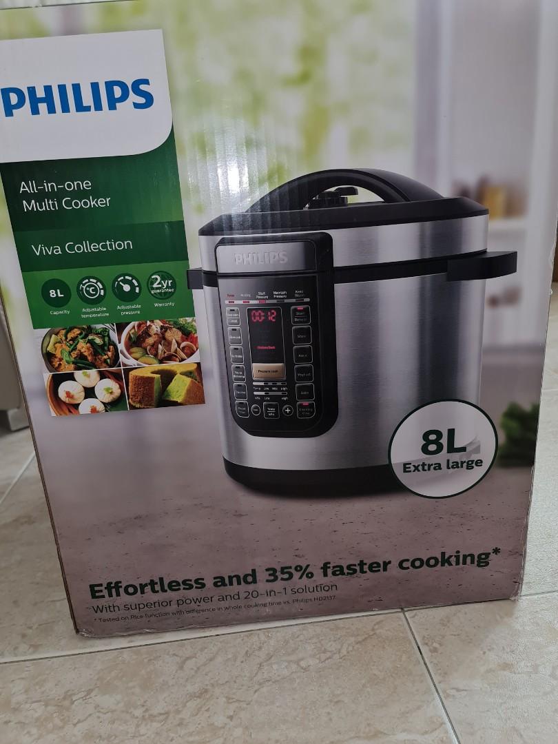 Philips HD2238 Multi-Purpose Cooker 8L, TV & Home Appliances, Kitchen ...