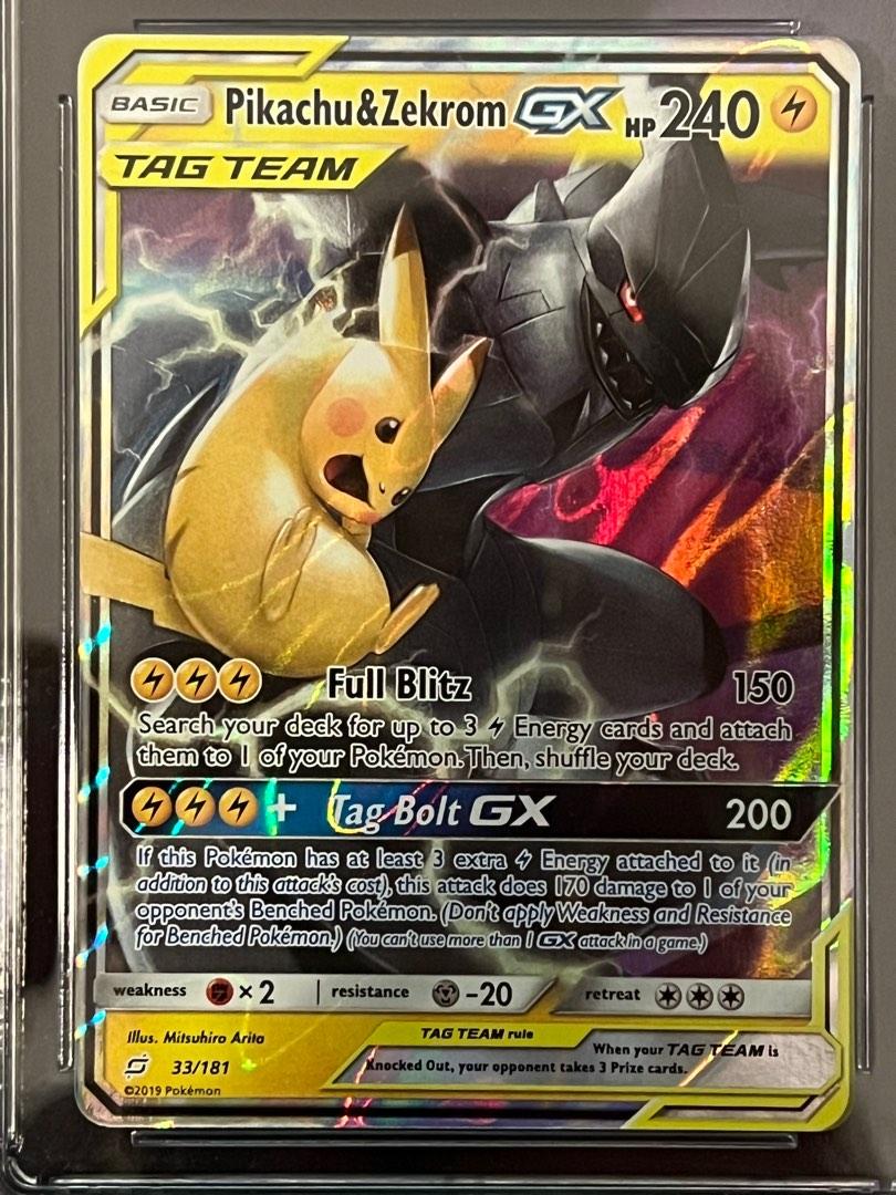 Pikachu & Zekrom GX Team Up CGC 9, Hobbies & Toys, Toys & Games on Carousell