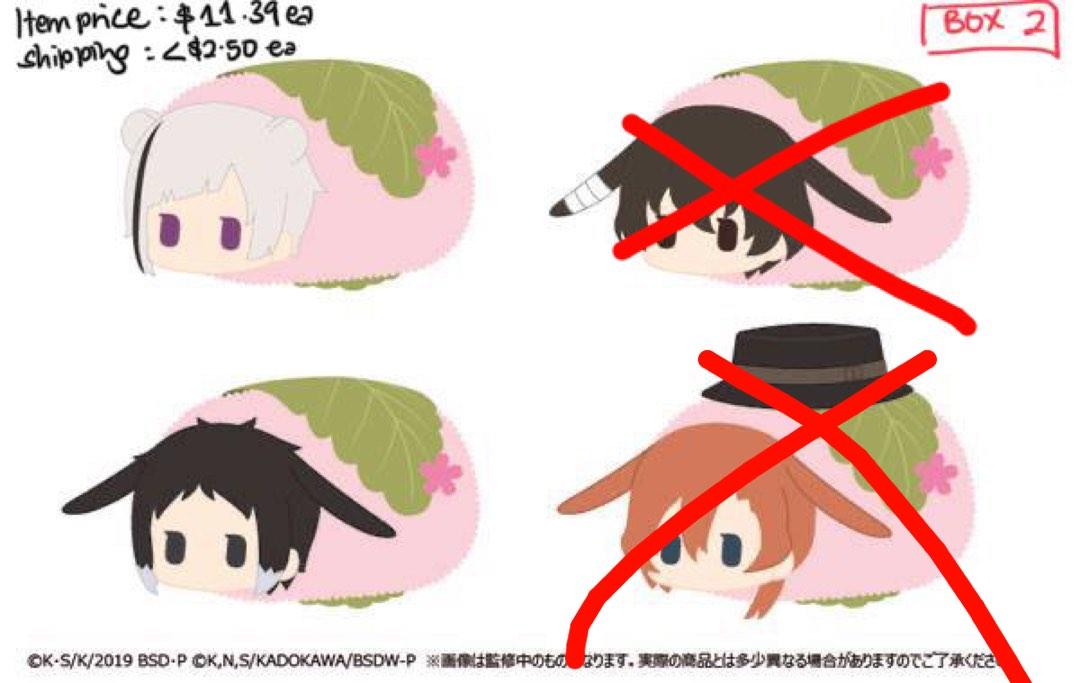 [PO] BSD Bungo Stray Dogs Retro-chic series Merch [Tapioca], Hobbies ...