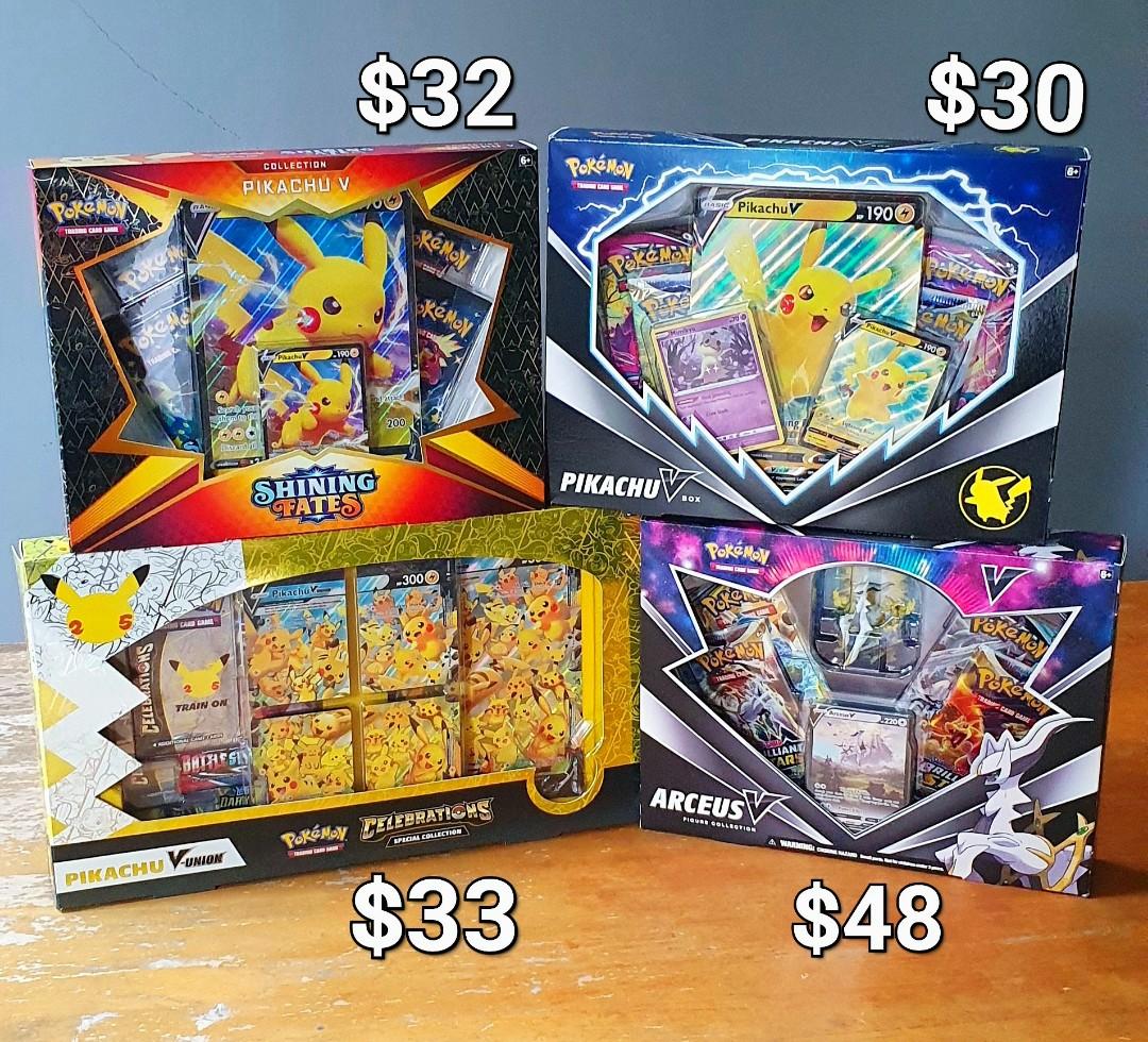 Pokemon pikachu v box arceus v figure collecton pikachu v union 25th ...