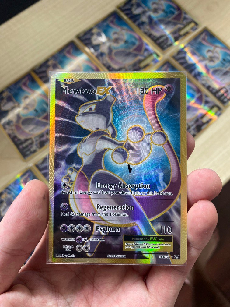 [On Hand]XY Evolutions FA Mewtwo EX 103/108 NM, Hobbies & Toys, Toys ...