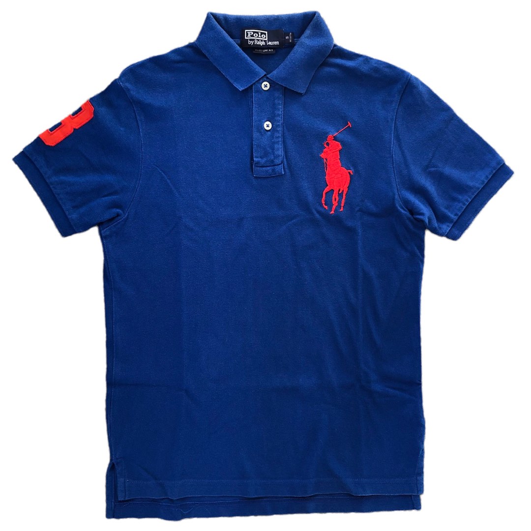 POLO RALPH LAUREN BIG PONY POLO SHIRT EGYPTIAN BLUE, Men's Fashion, Tops & Sets, Tshirts & Polo ...