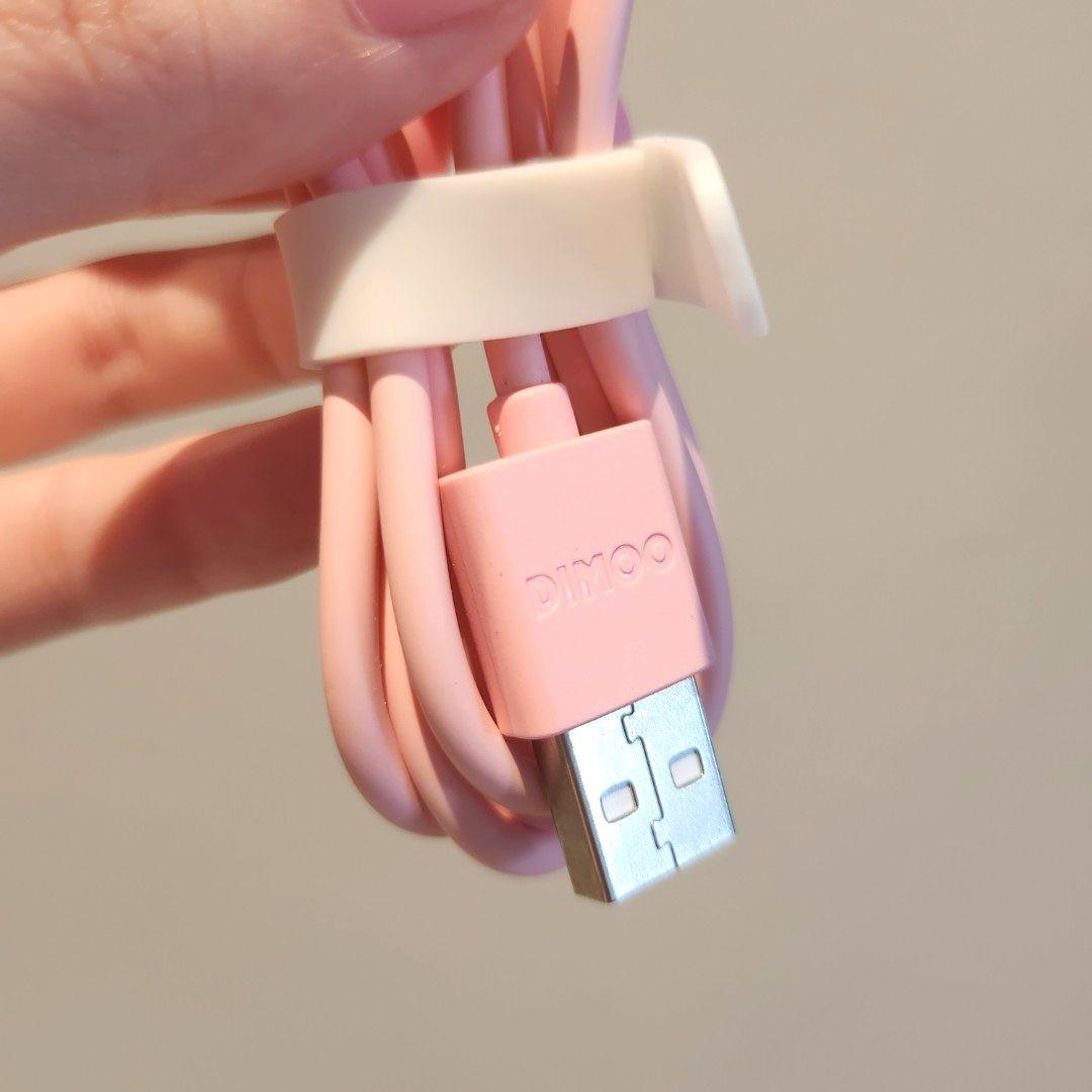 [POPMART] Dimoo Pink Bunny Type-C USB cable, Computers & Tech, Parts ...