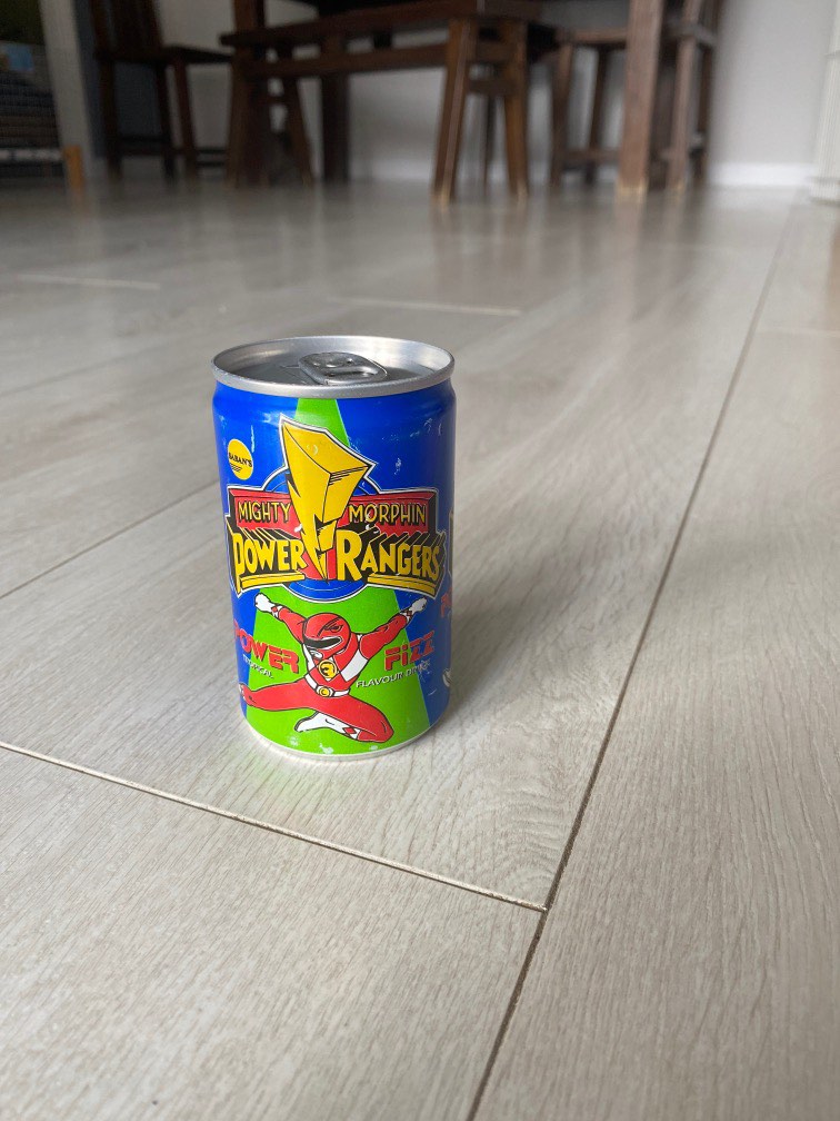 絕版罕見Power Rangers Fizz drink, 興趣及遊戲, 收藏品及紀念品, 古董收藏 - Carousell