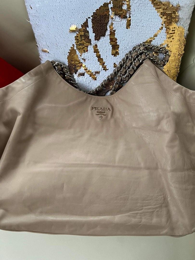 Prada soft calf chain, Luxury, Bags & Wallets on Carousell