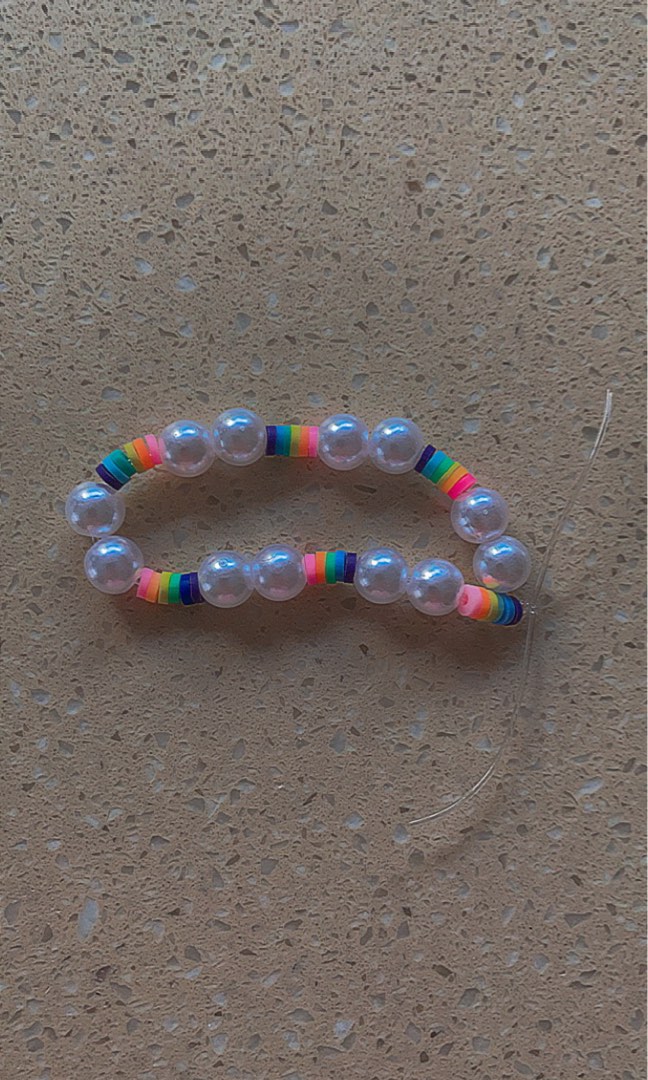 preppy rainbow bracelet!, Women's Fashion, Jewelry & Organisers ...
