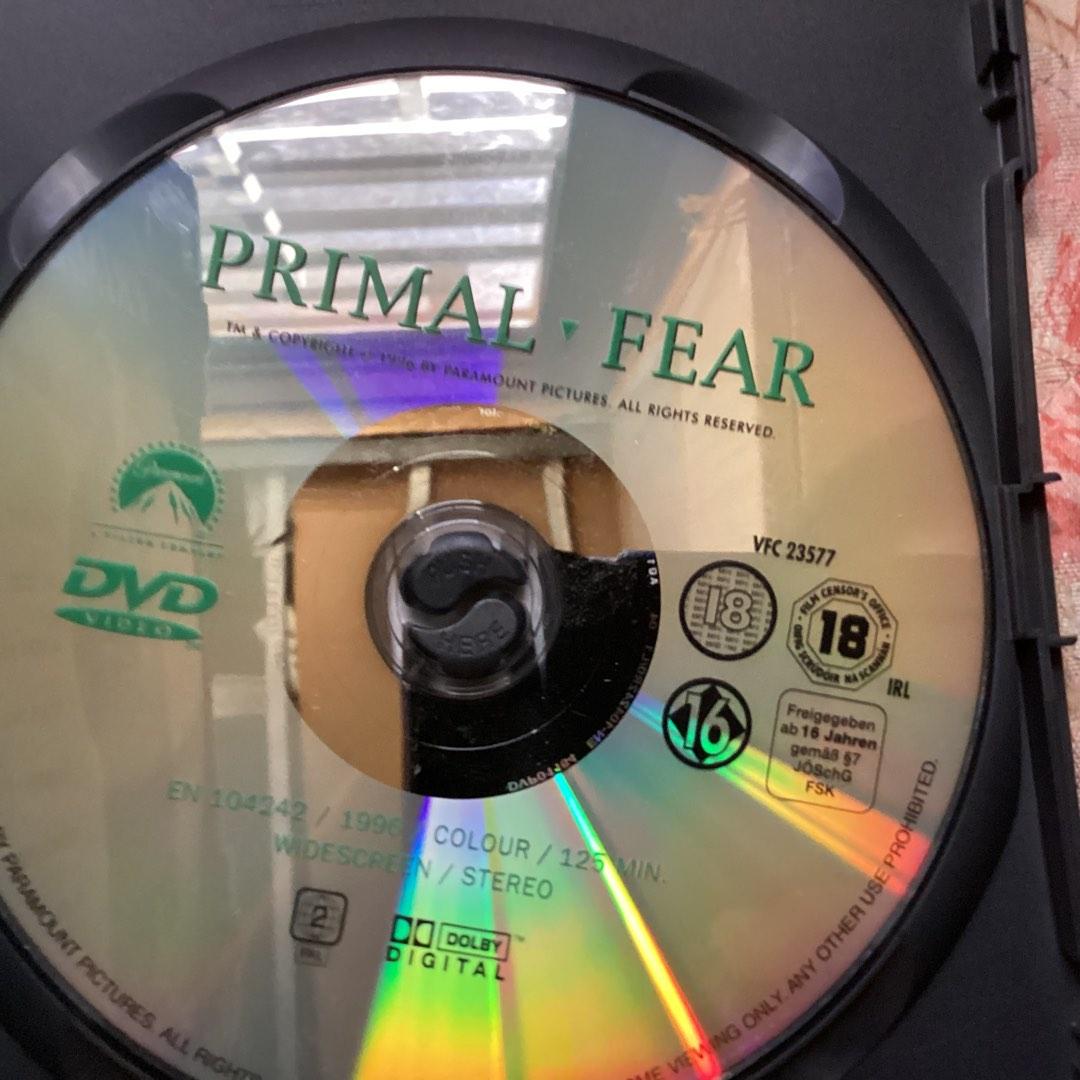 primal fear original dvd movie, Hobbies & Toys, Music & Media, CDs ...