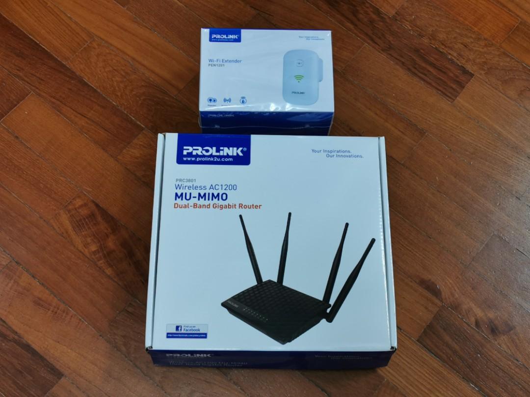 Prolink Prc Wireless Ac Dual Band Gigabit Router With Wifi Extender Computers Tech
