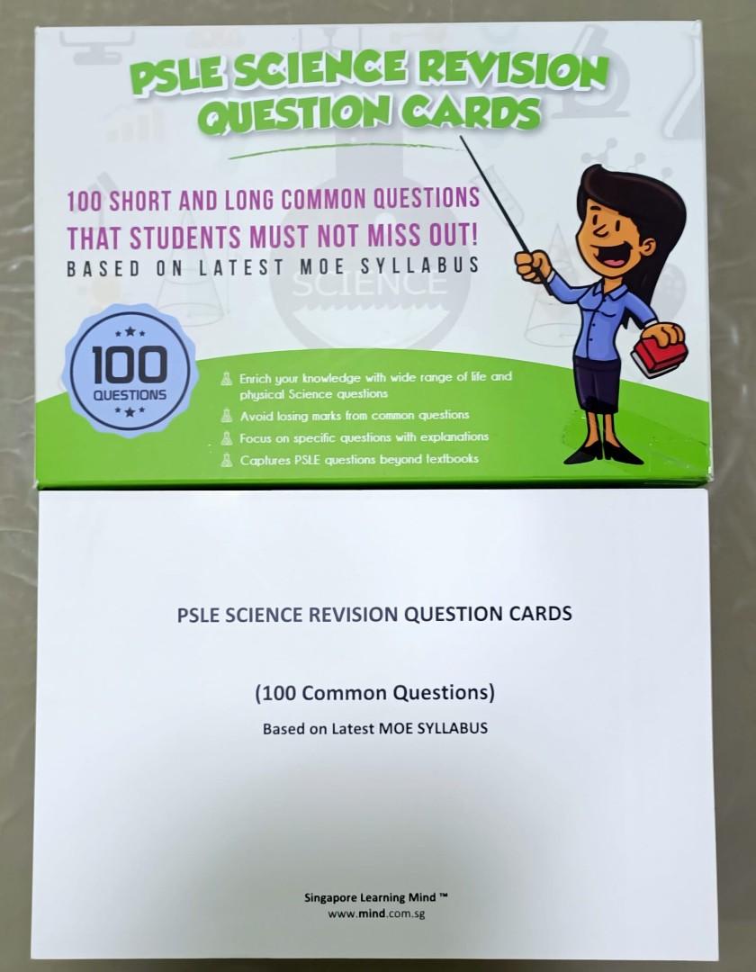 PSLE Science Revision Question Cards (used once), Hobbies & Toys, Books ...