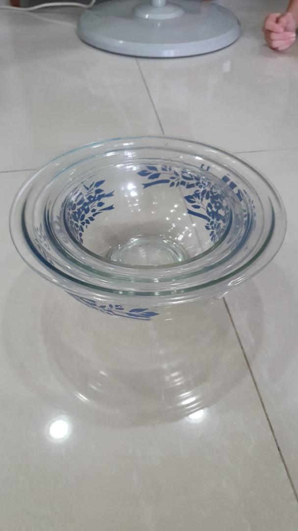 Pyrex Corning Mixing Bowl set of 3, Furniture & Home Living ...