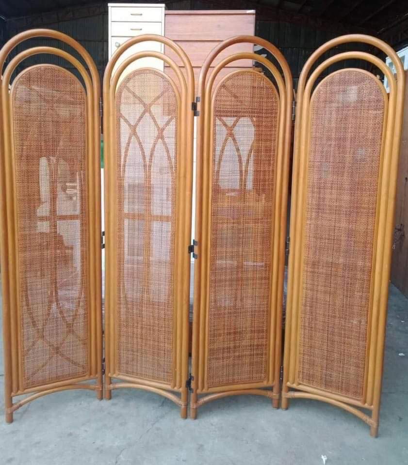 Rattan Partition, Furniture & Home Living, Furniture, Shelves, Cabinets ...
