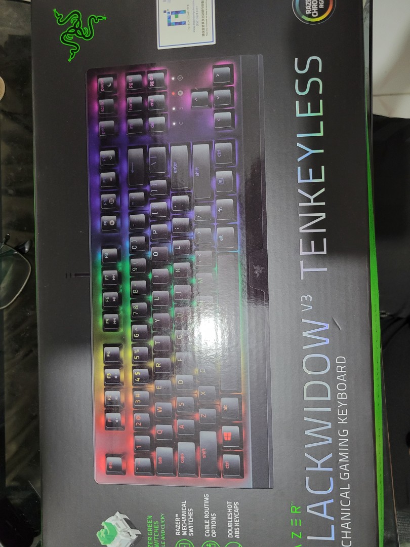 razer blackwidow v3 tenkeyless, 電腦＆科技, 電腦周邊及配件, 電腦鍵盤及相關產品 on Carousell