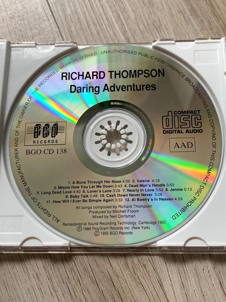 RICHARD THOMPSON ~ Daring Adventures (Made In England)., Hobbies & Toys, Music & Media, CDs ...