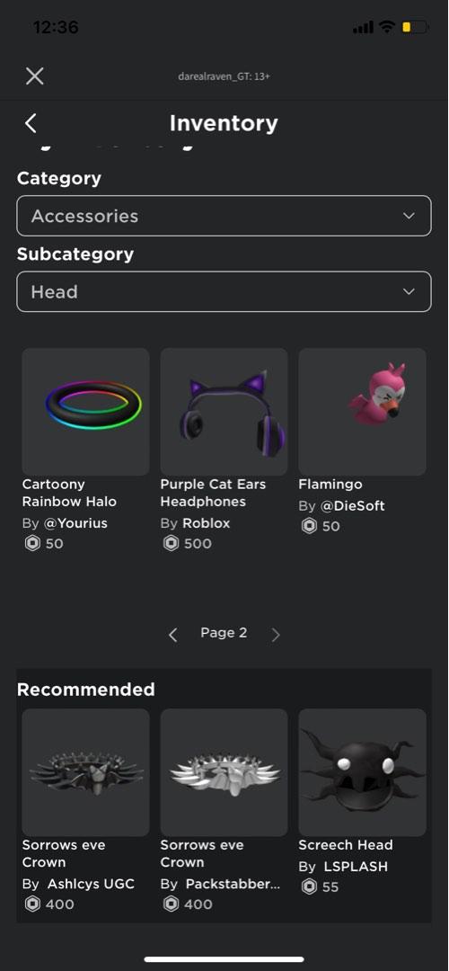 Roblox acc, Video Gaming, Video Games, Others on Carousell