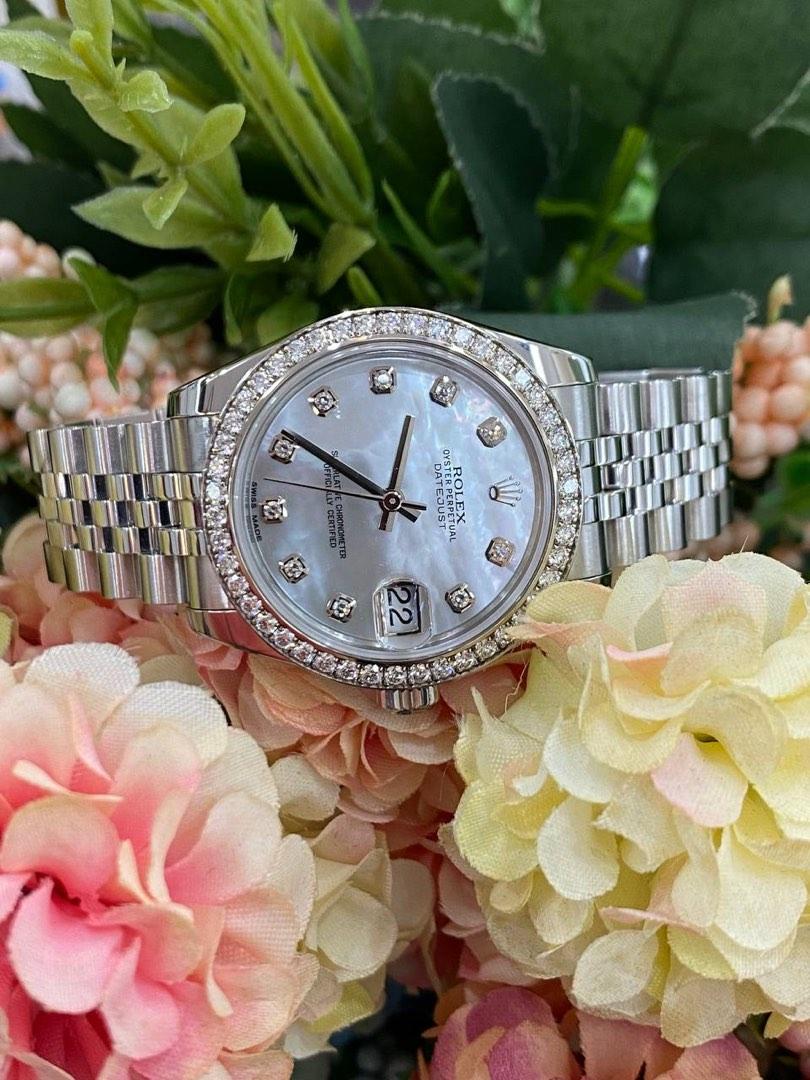 Rolex 178384 MOP Diamond Full Set 31mm Automatic, Luxury, Watches on ...