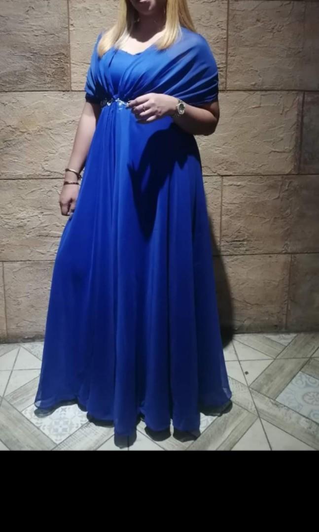 Royal blue infinity gown, Women's Fashion, Dresses & Sets, Evening ...