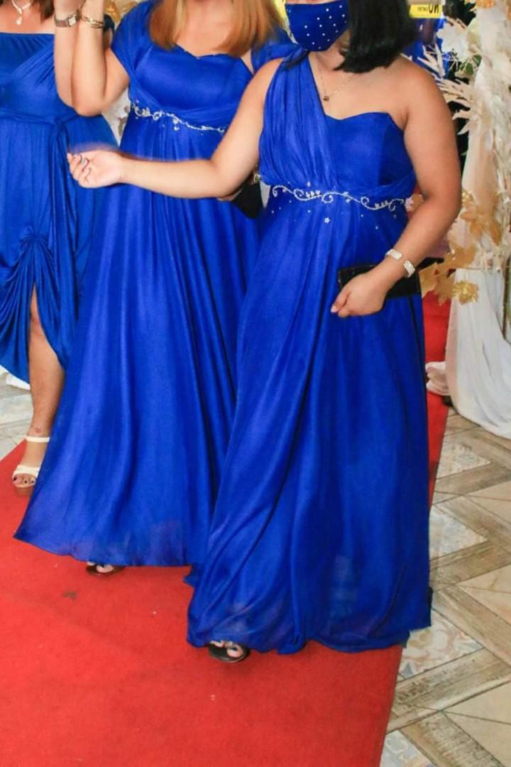 Royal blue infinity gown, Women's Fashion, Dresses & Sets, Evening ...