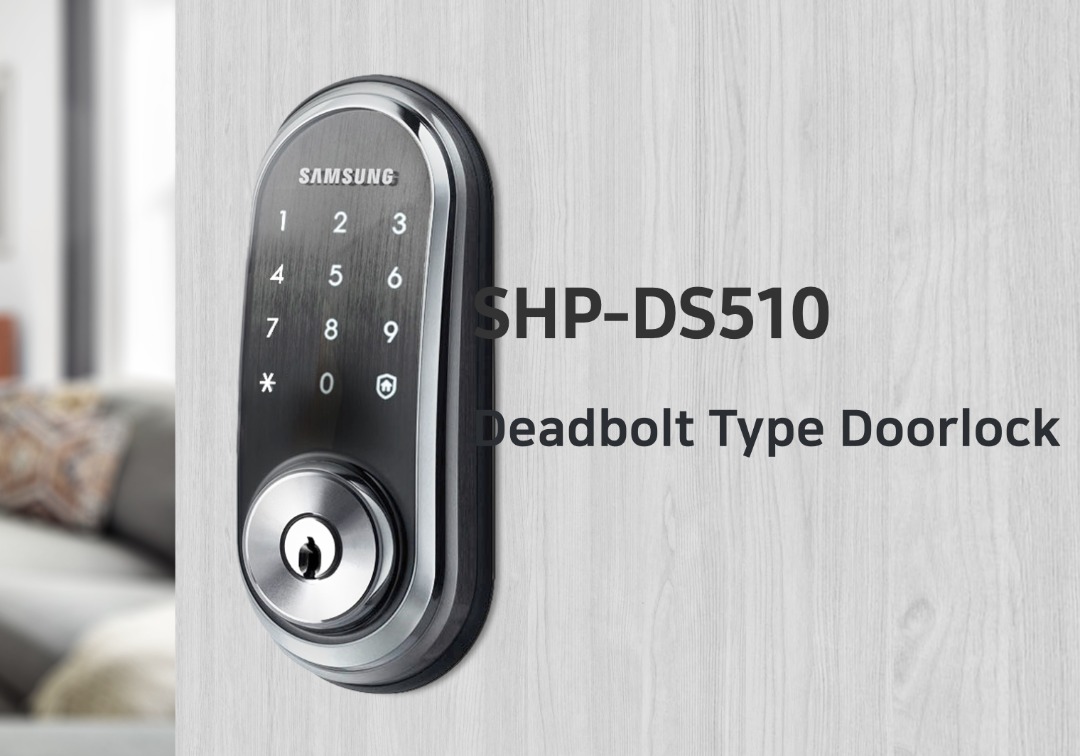 SAMSUNG HP-DS510 Deadbolt Type Doorlock, Furniture & Home Living ...