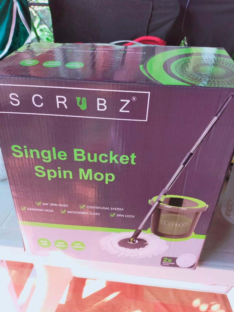 Scrubz single spin mop, Furniture & Home Living, Cleaning & Homecare ...
