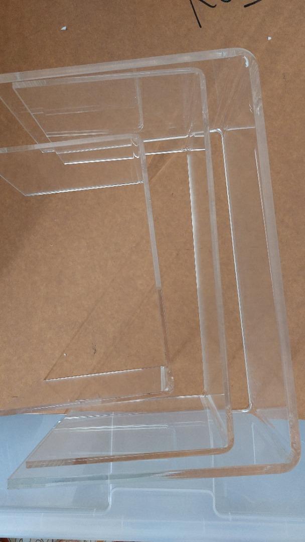 Set of 3 Plexi Glass Stands, Furniture & Home Living, Furniture ...