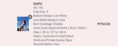 Sew Local (IG) Blue Daph Bikini Set, Women's Fashion, Swimwear, Bikinis ...